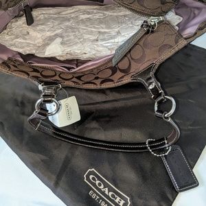 Coach | Bags | Coach Signature Jacquard Canvas Purse Bag F5146 | Poshmark